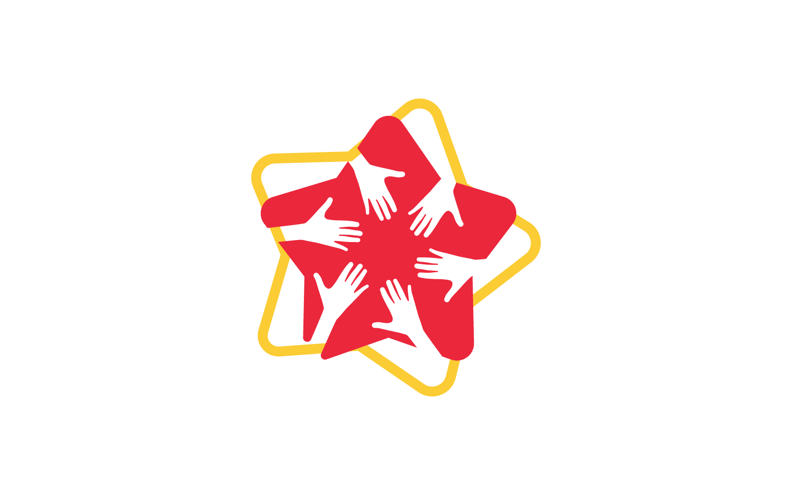 Mão, cuidado, logotipo, ícone, vetorial, ilustração, desenho