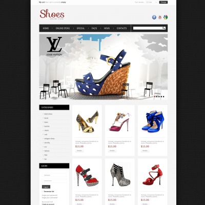 Shoe Store Templates | TemplateMonster