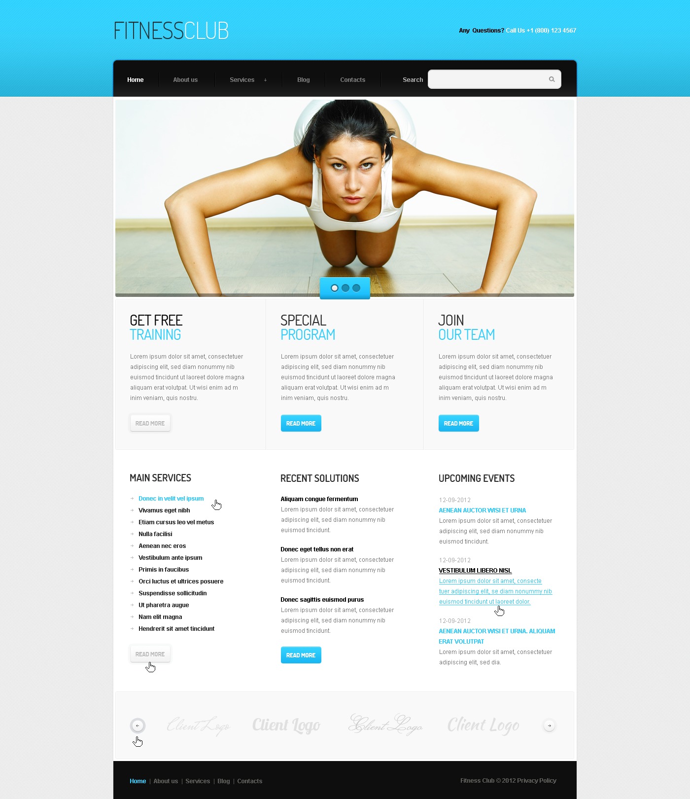 Health And Fitness Newsletter Templates