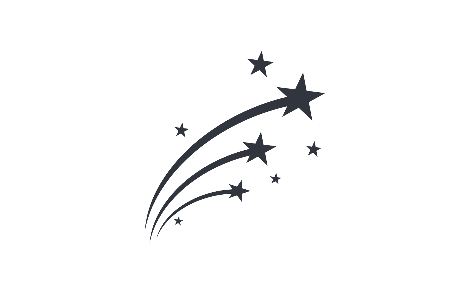 Modèle d'icône de logo étoile illustration vectorielle design plat