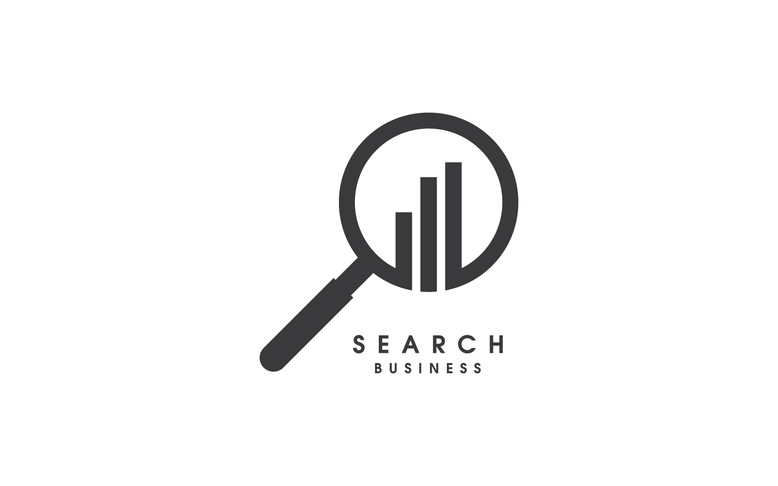 Moteur de recherche logo icône vecteur design plat