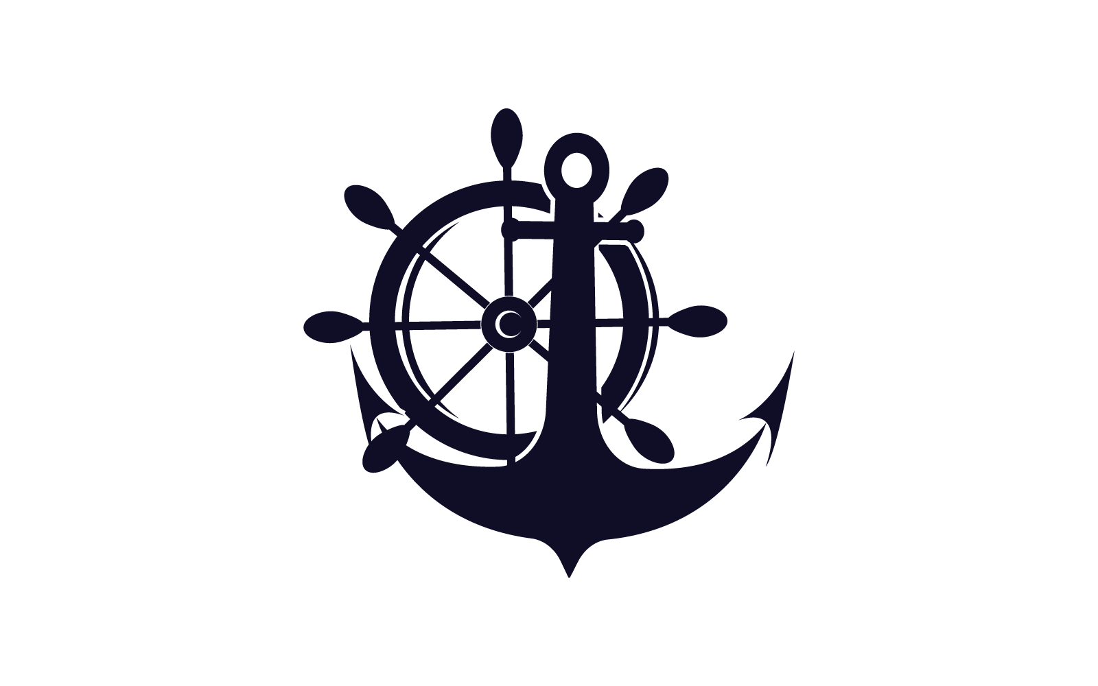 Ilustração do vetor do ícone do logotipo da âncora