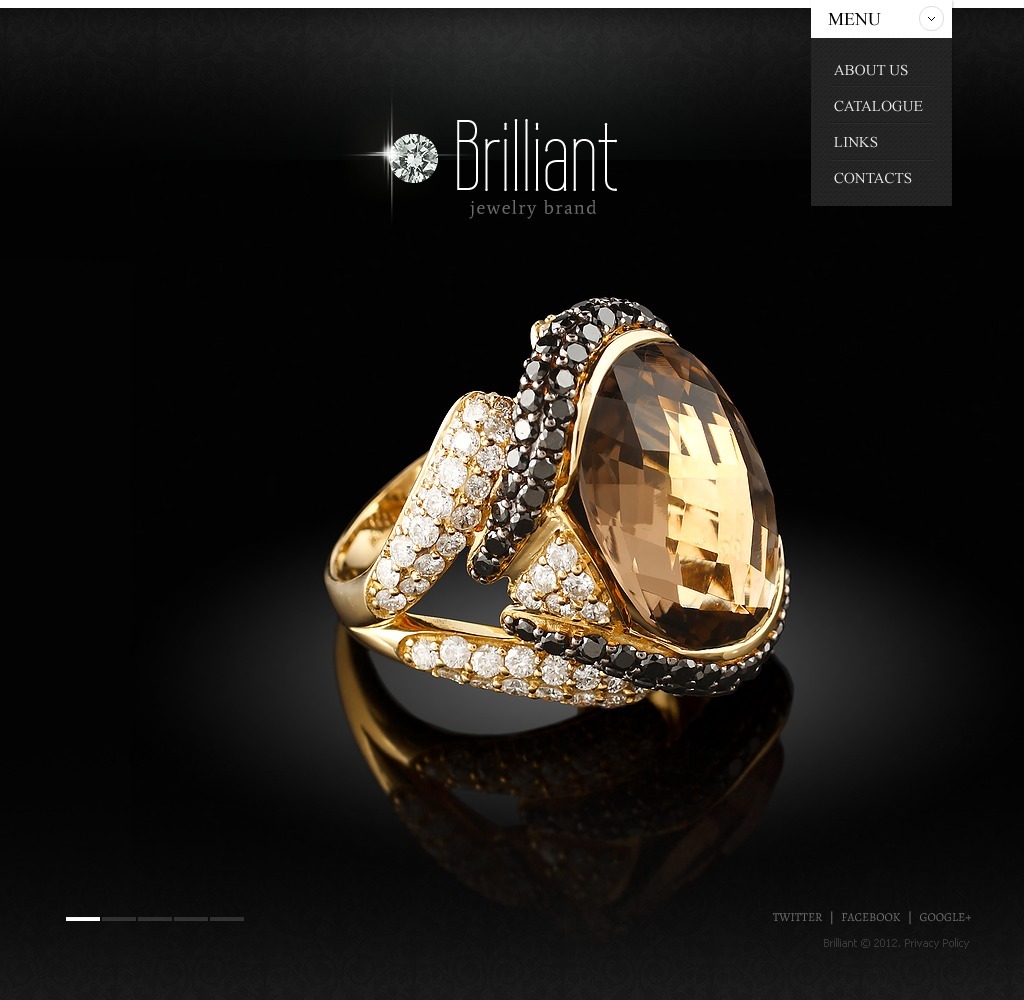 Jewelry Website Template #40763