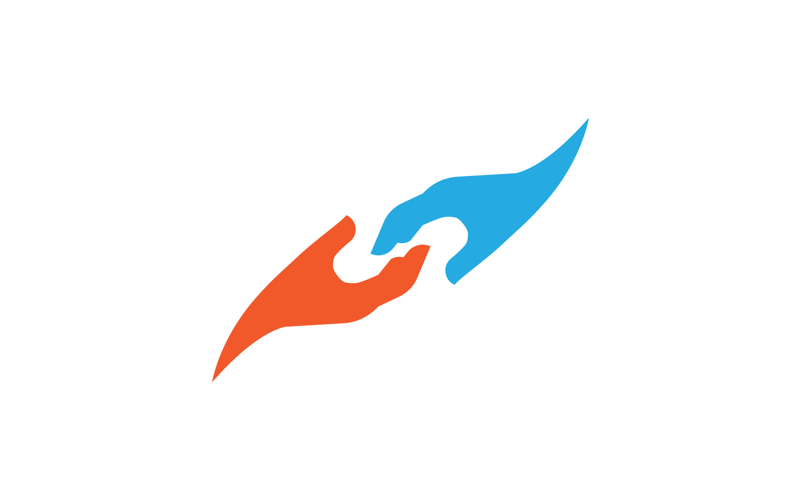 Conception de vecteur de logo d'illustration de soin des mains