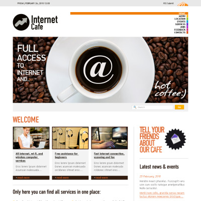 Internet Cafe Templates | TemplateMonster