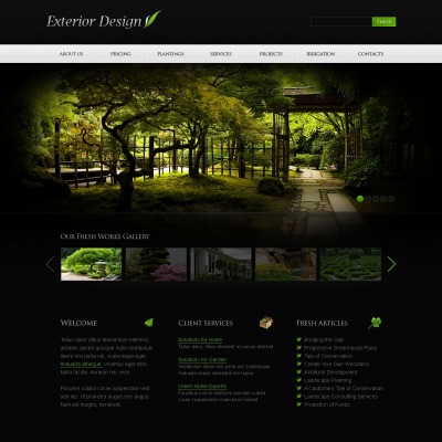 Landscape Design PSD Templates