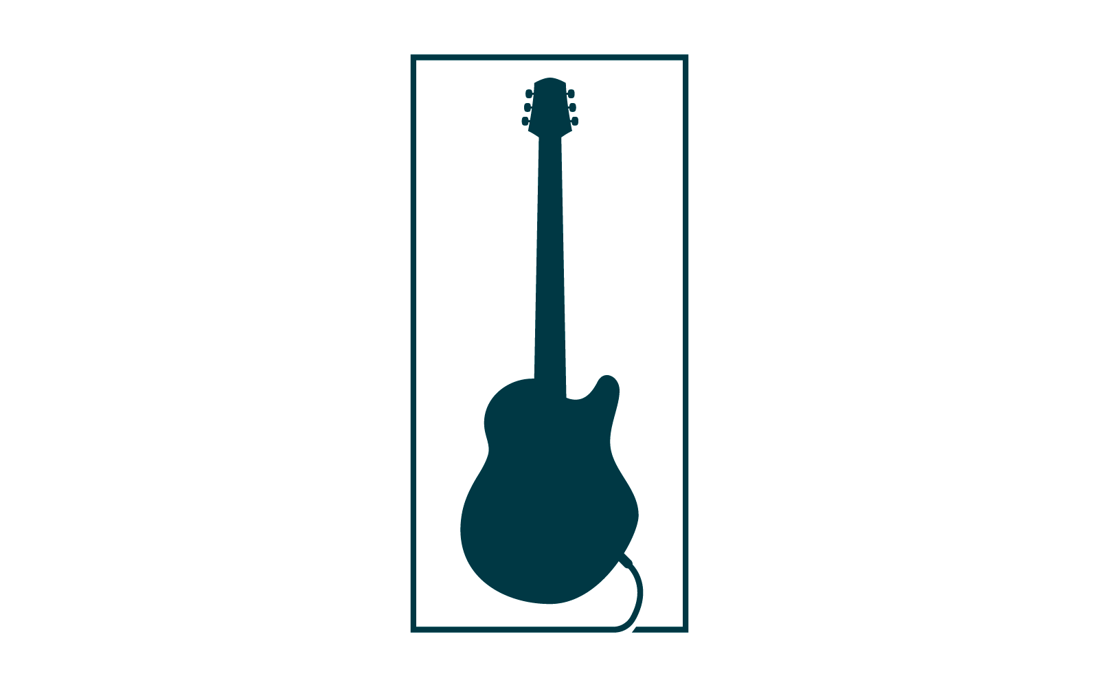 Guitar logo design vector template #422655 - TemplateMonster