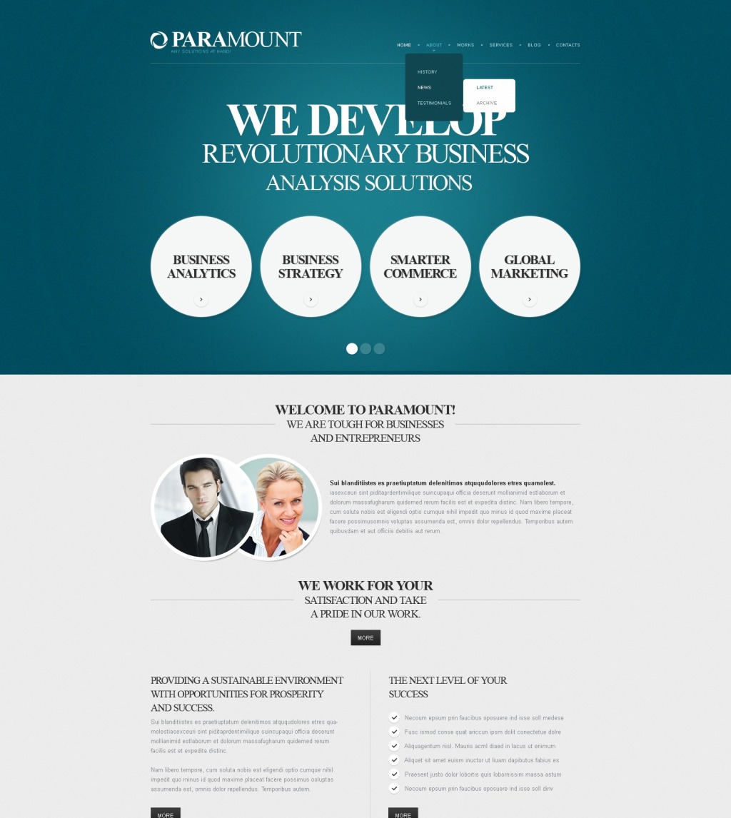 Professional Management Drupal Template #42645