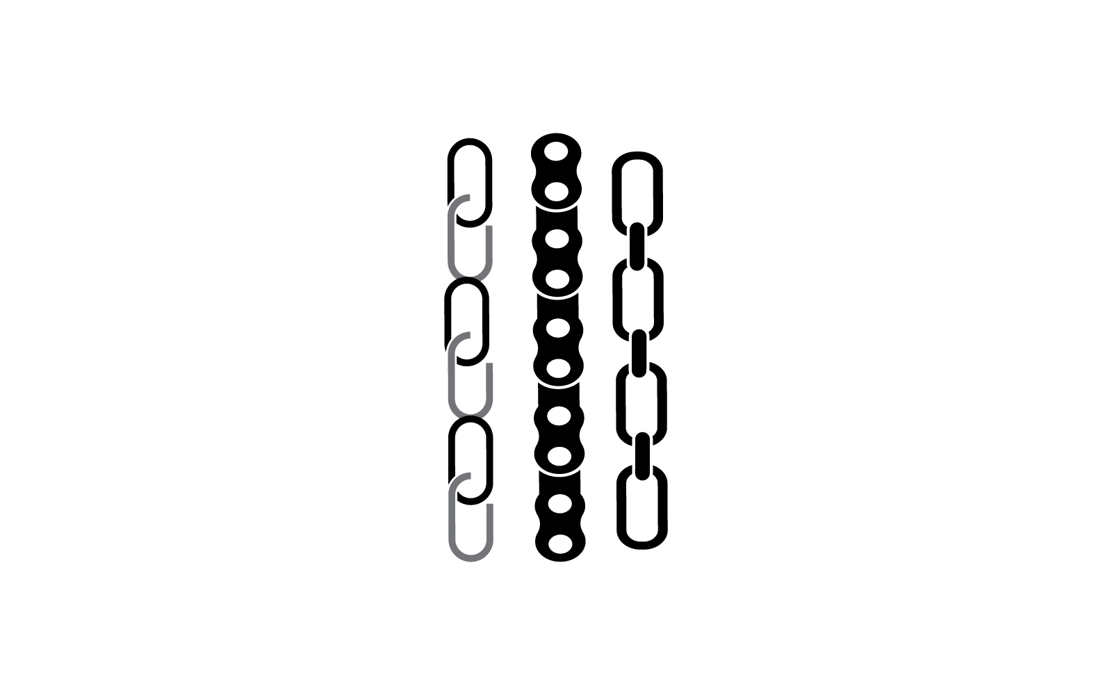 Plantilla de vector de ilustración de diseño de cadena
