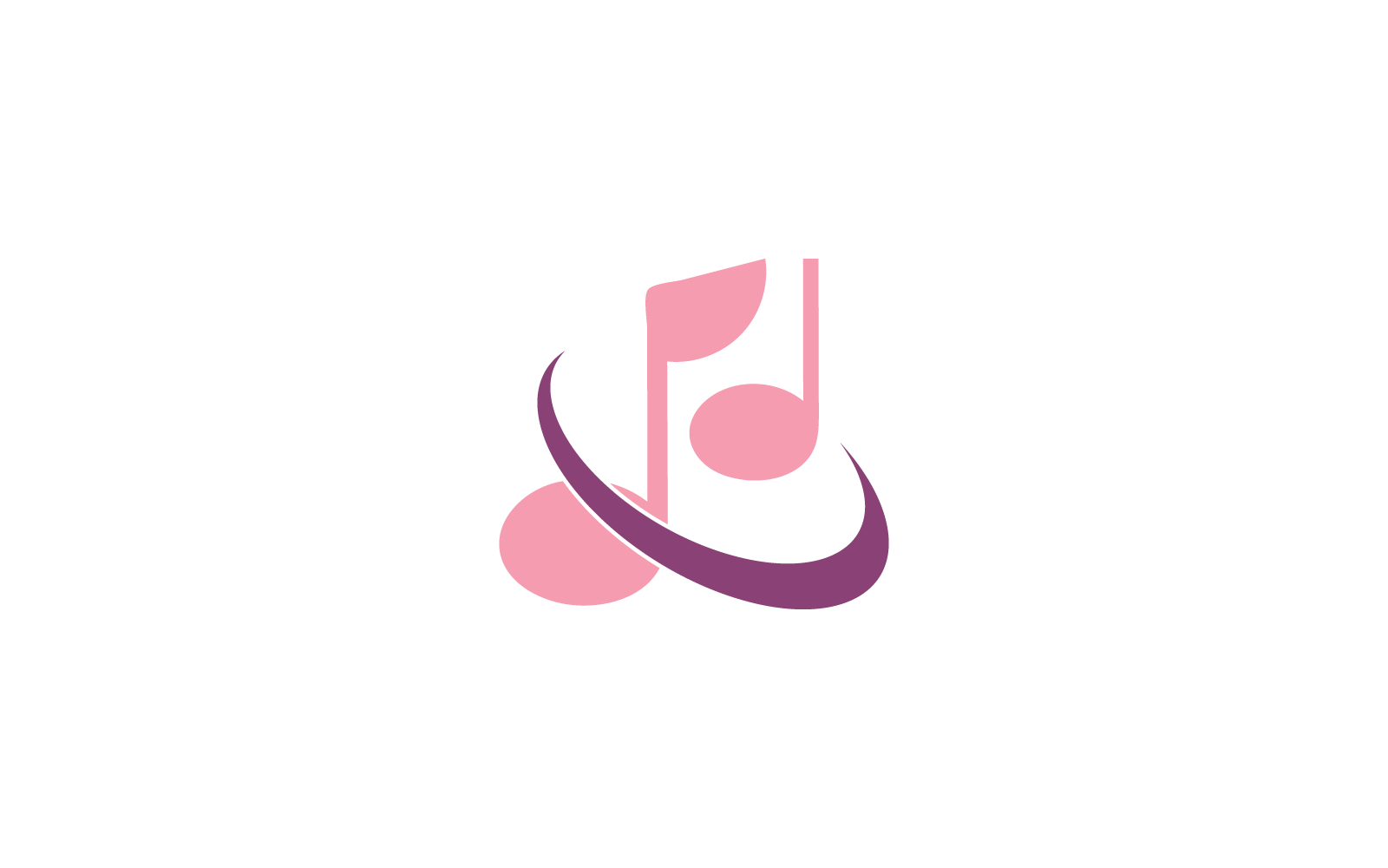 Modèle d'illustration de logo et de symbole de musique