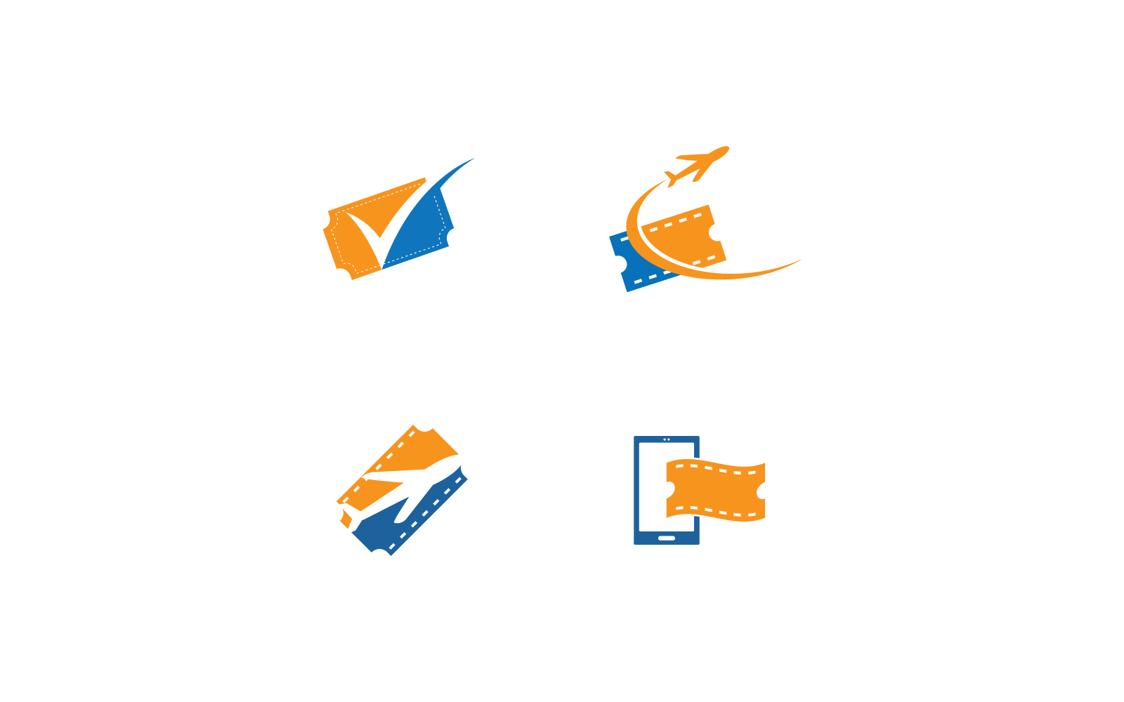 Conception de vecteur d'illustration d'icône de logo de billet