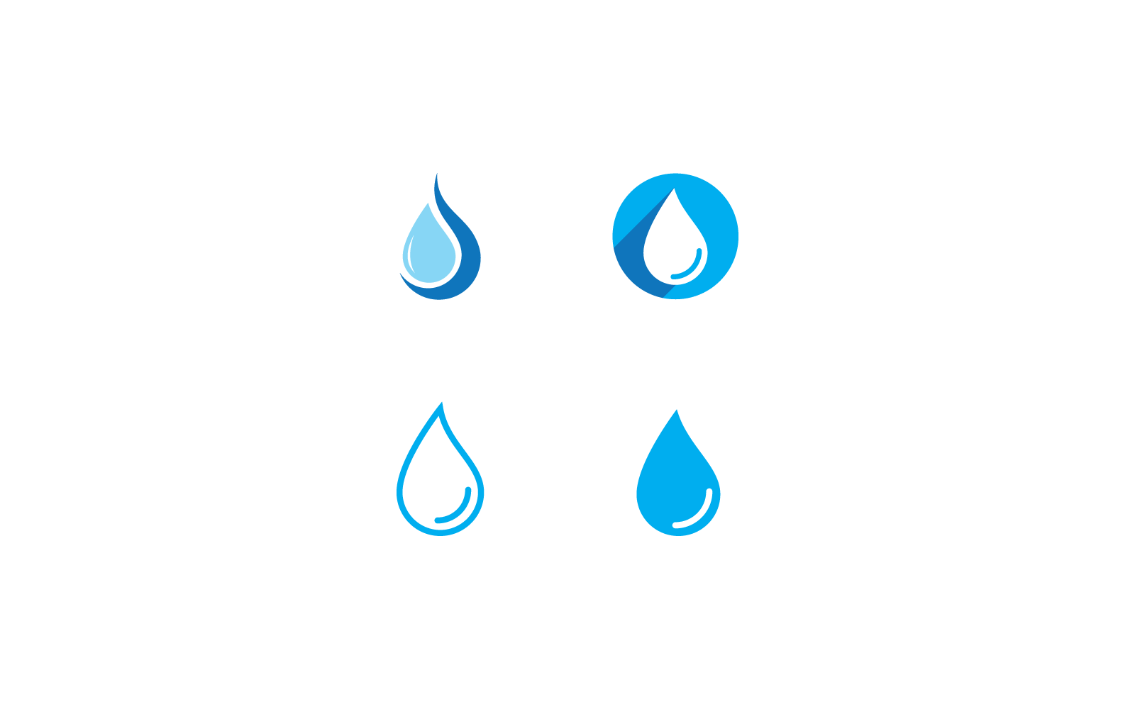 Water drop design vector illustration template