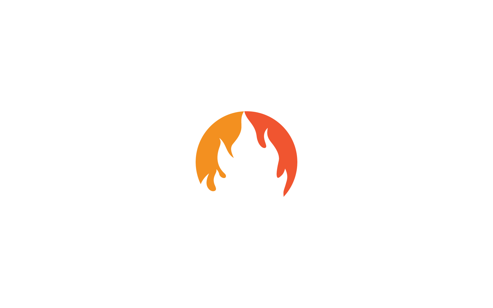 Ilustração de chama de fogo Logo Template vector