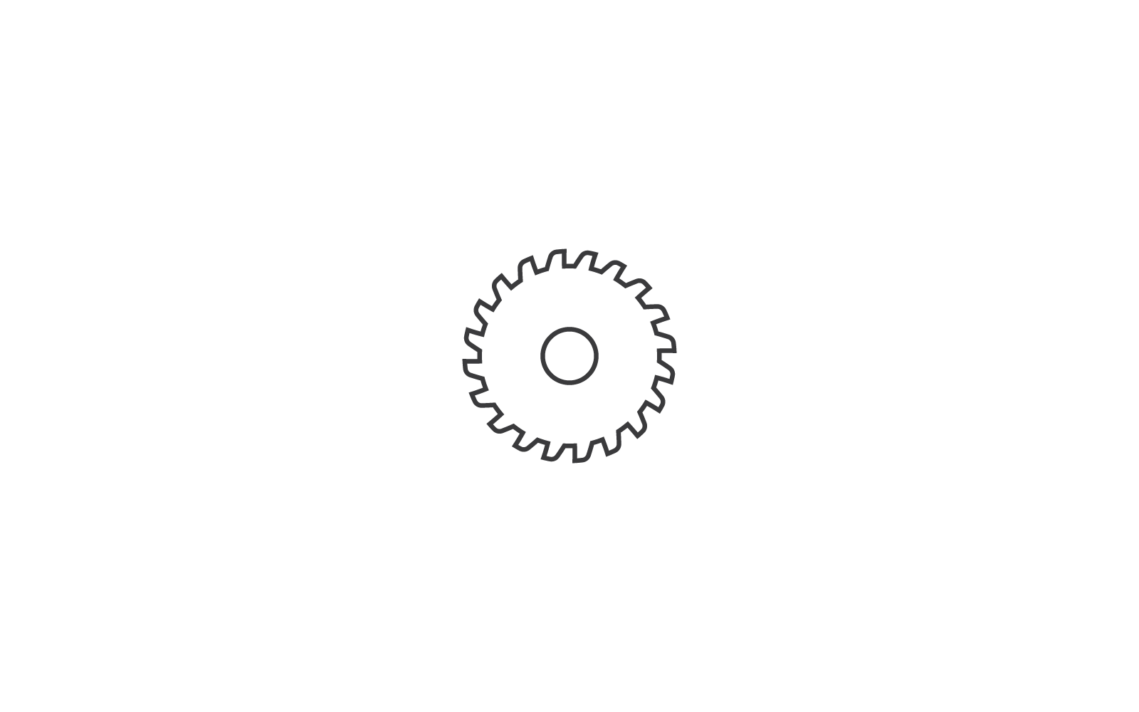 Modèle de conception vectorielle de logo de scie à métal