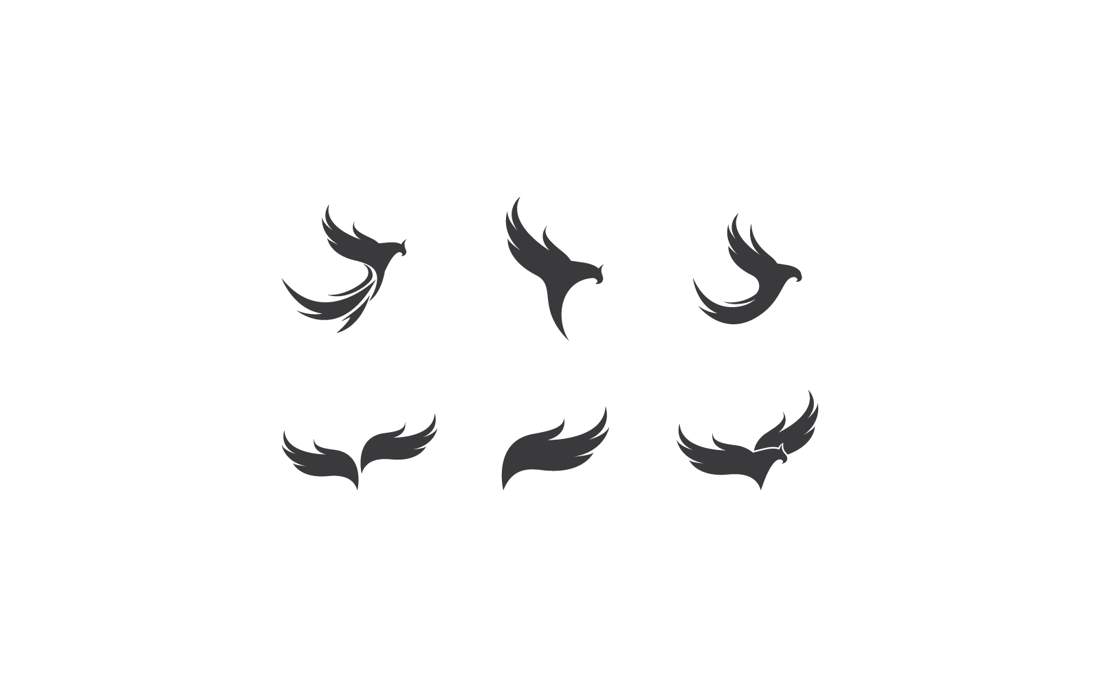 Conception de faucon Eagle Bird Logo Template vecteur