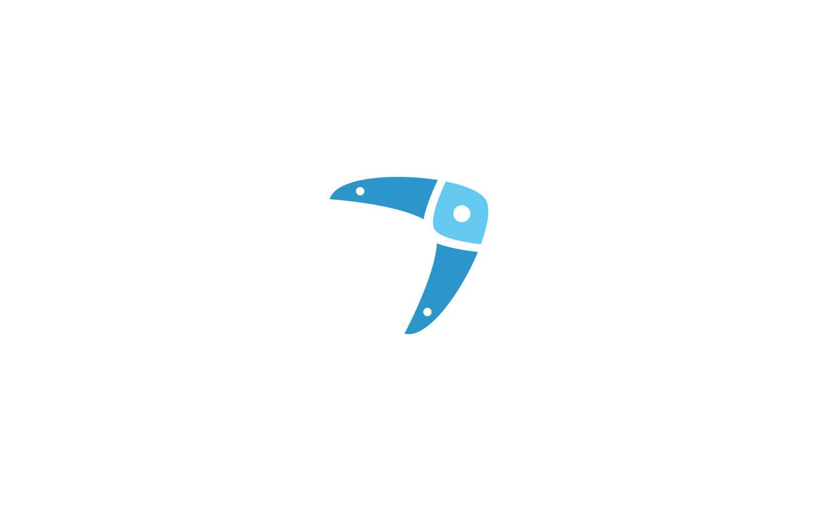 Boomerang logo illustration vector flat design