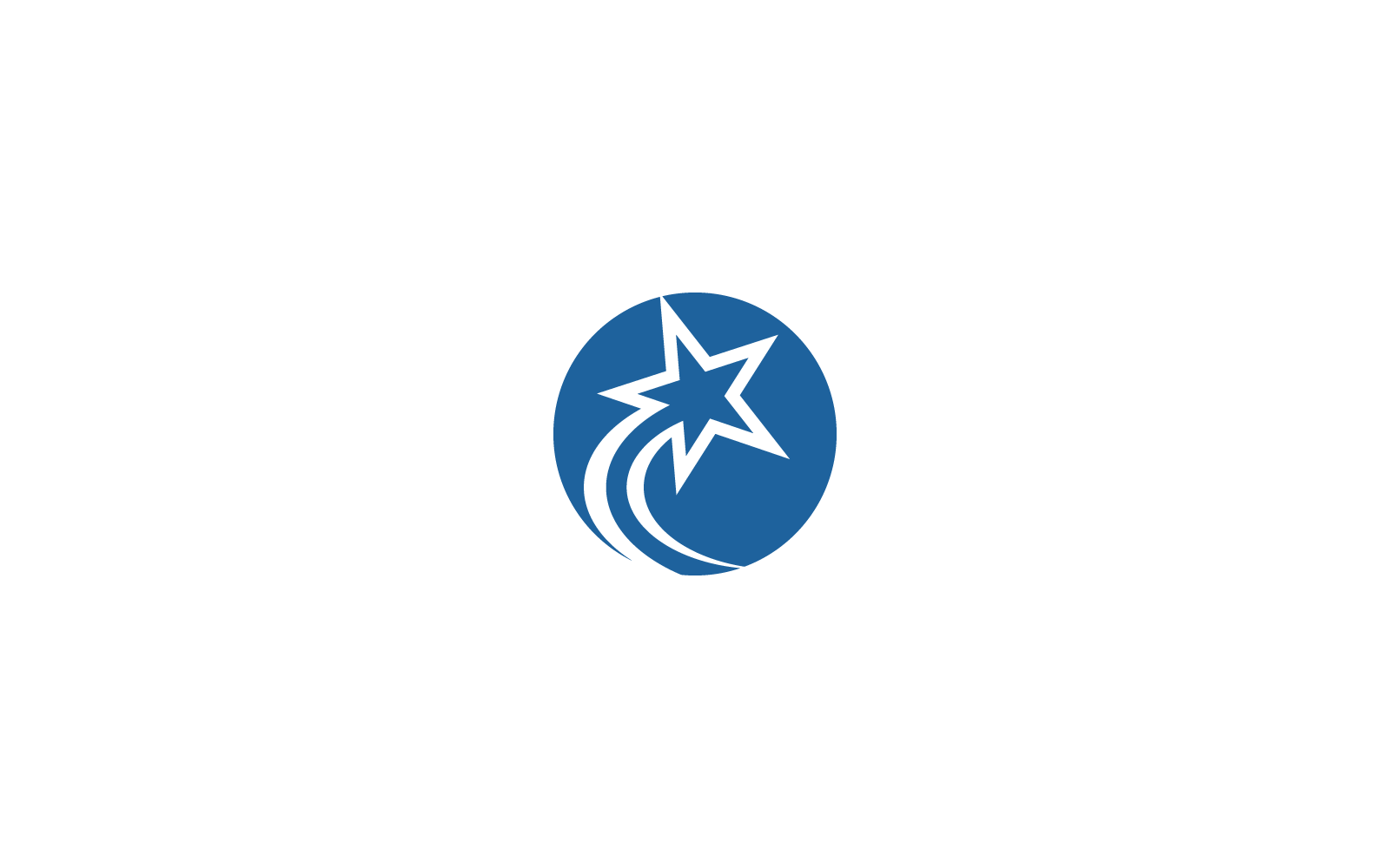 Illustration d'icône de logo vectoriel étoile design plat