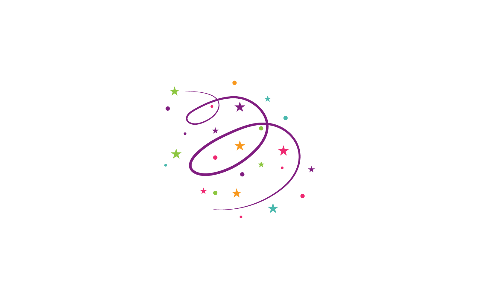Illustration vectorielle d'icône de logo de tourbillon magique de cercle