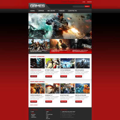 23+ Best Games Website Templates