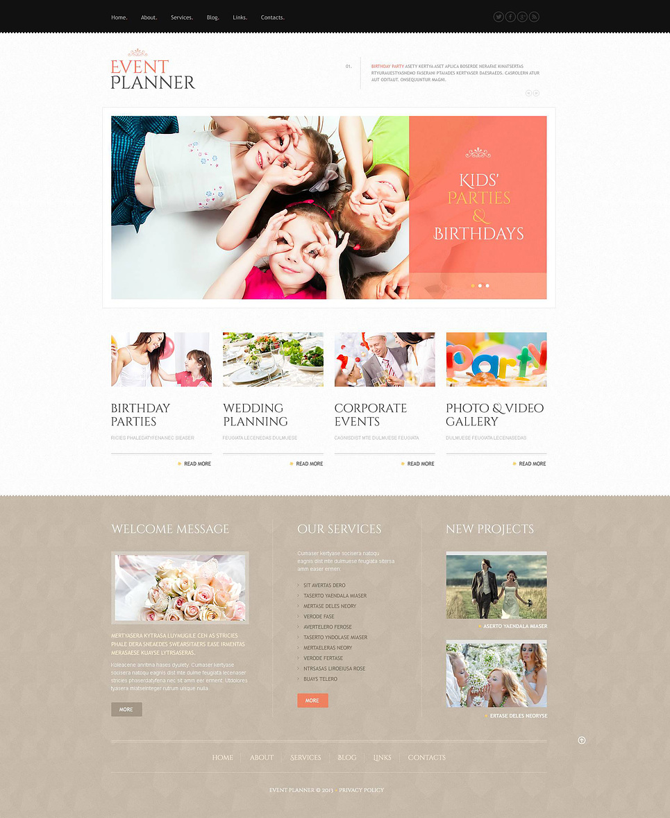 Event Planner WordPress Theme 45392