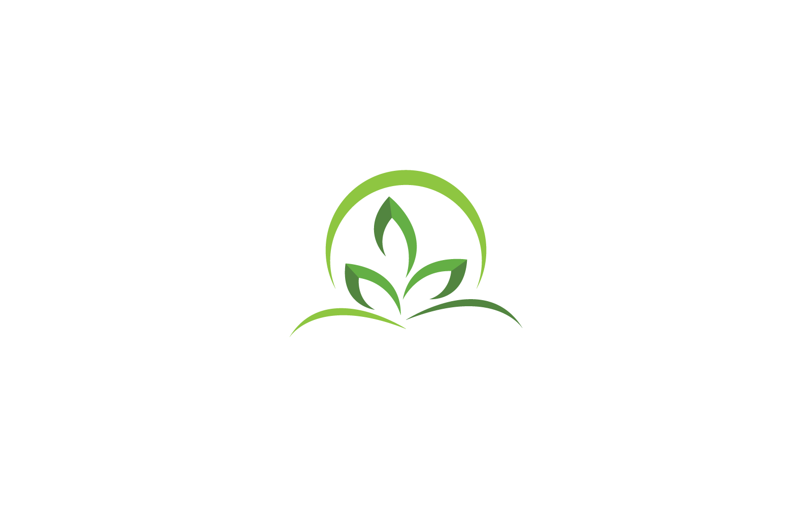 Green leaf logo ecology nature design icon template