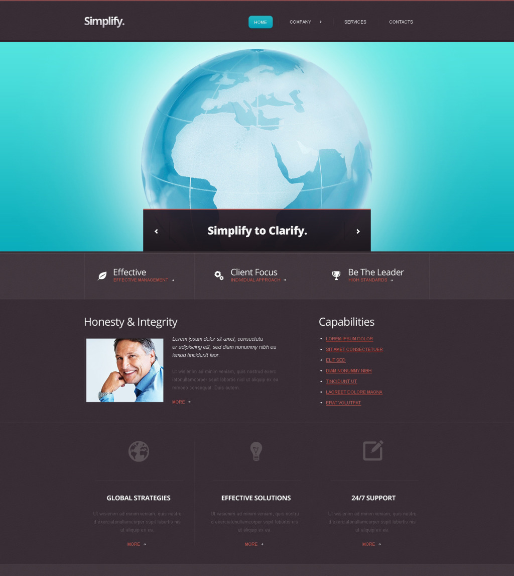 Accounting Website Responsive Website Template #46291