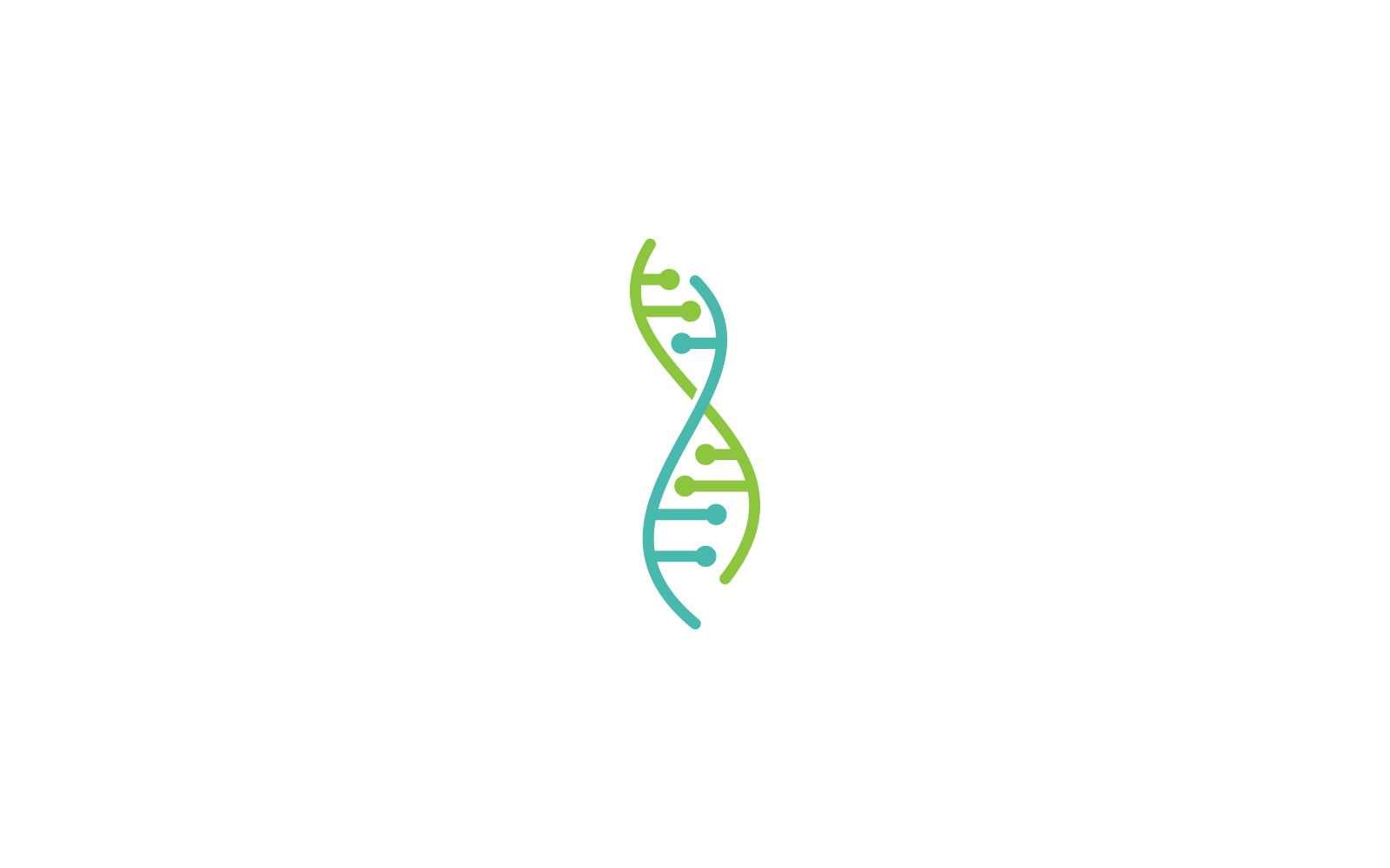DNA logo design illustration vector template