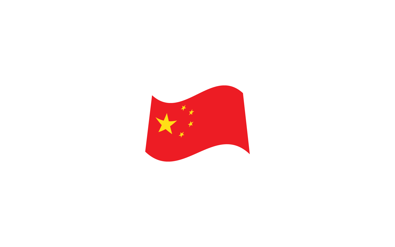 Icono Vectorial De La Bandera China