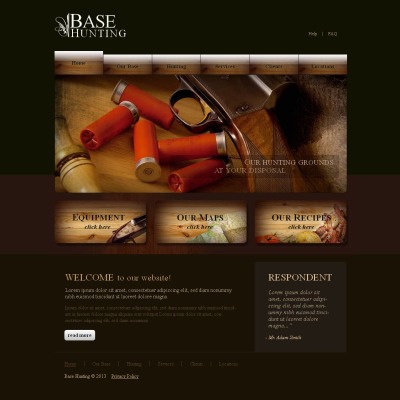 Hunting Templates | TemplateMonster