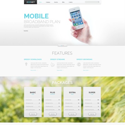 Mobile Company Templates | TemplateMonster