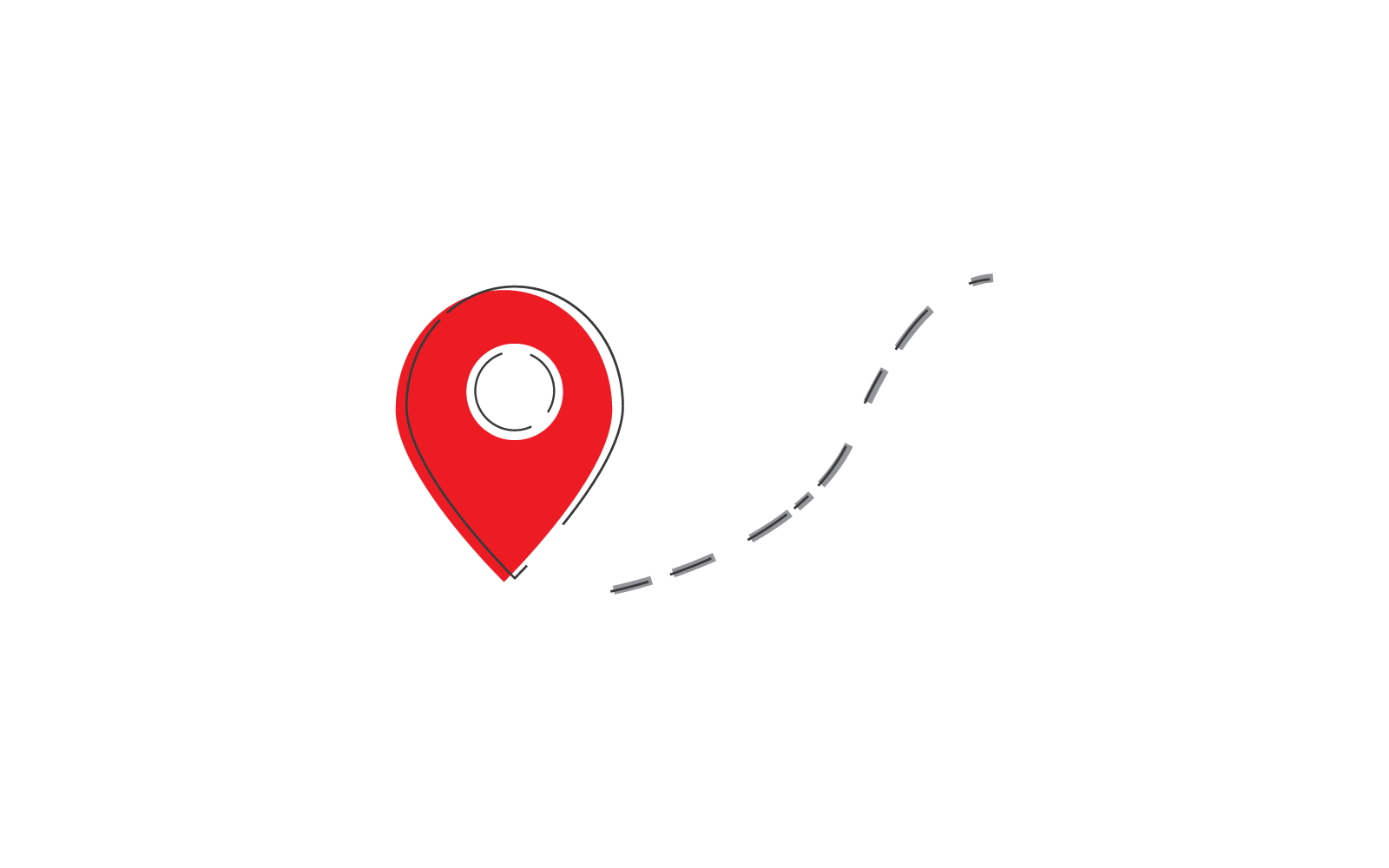 Konum tasarım illüstrasyon vektör şablonu - TemplateMonster