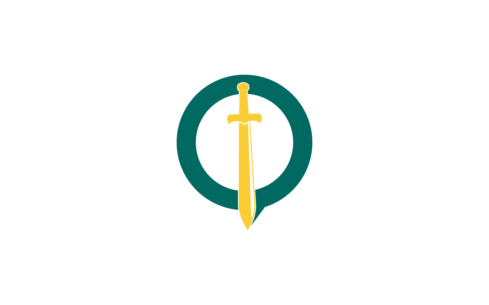 Illustration vectorielle de l'icône du logo de l'épée