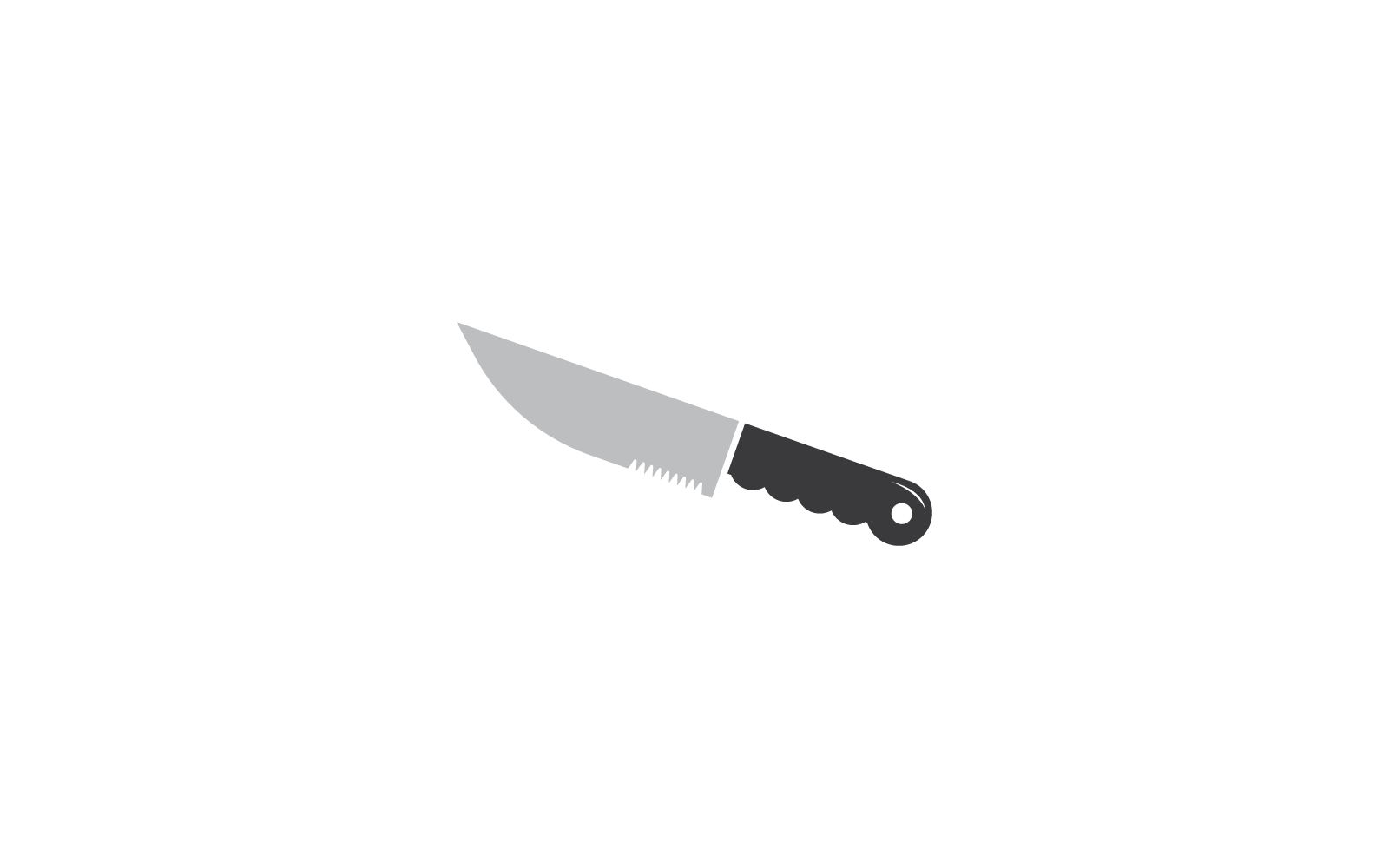 Ilustração do ícone do vetor de design de faca