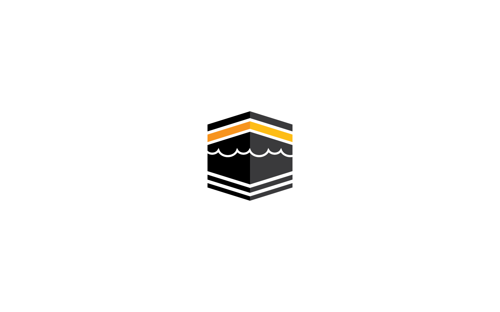 Kaaba logo illustration vector design - TemplateMonster