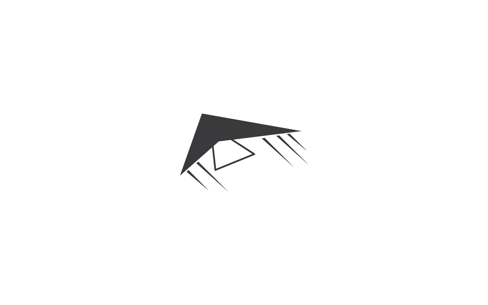 Hang gliding logo icon illustration design - TemplateMonster