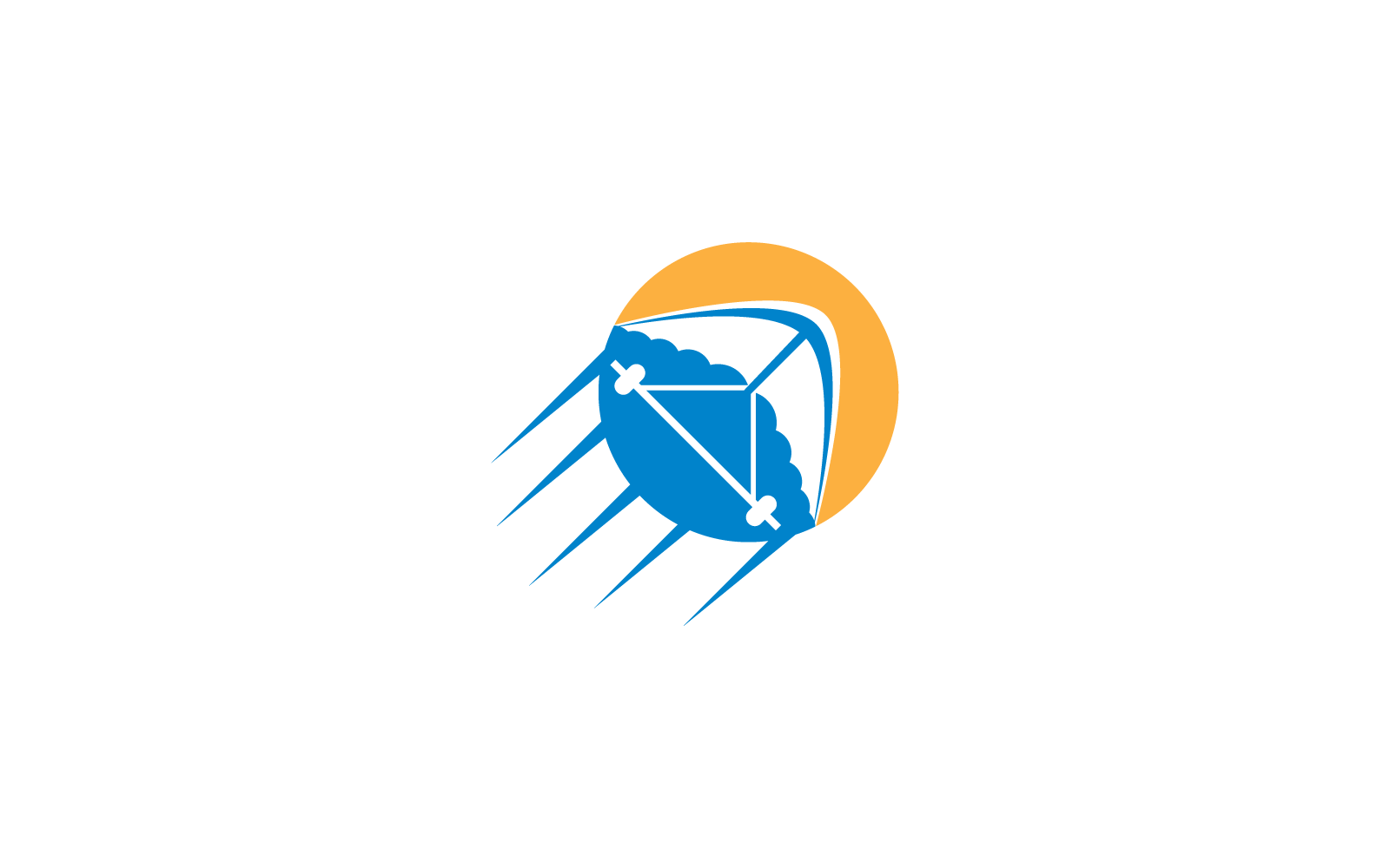 Hang gliding logo icon vector illustration design