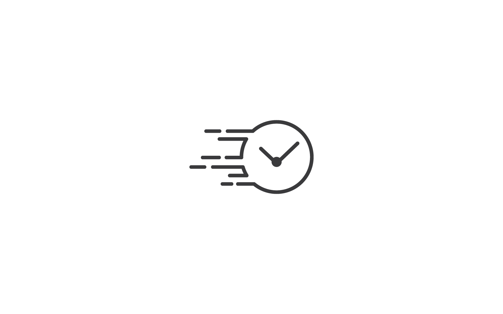 Plantilla de icono e ilustración del logotipo de Fast Time