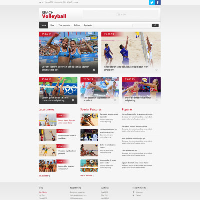 5+ Best Volleyball WordPress Themes 2018 | TemplateMonster