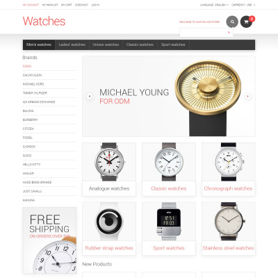 Watches Templates | TemplateMonster