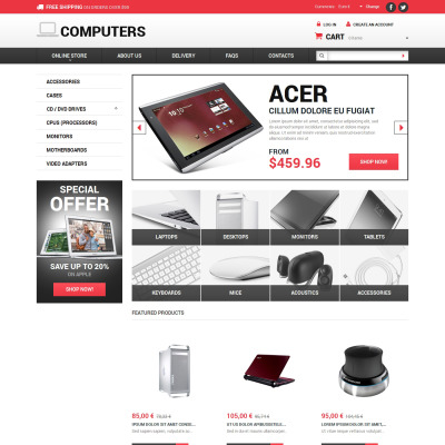 Computer Store VirtueMart Templates