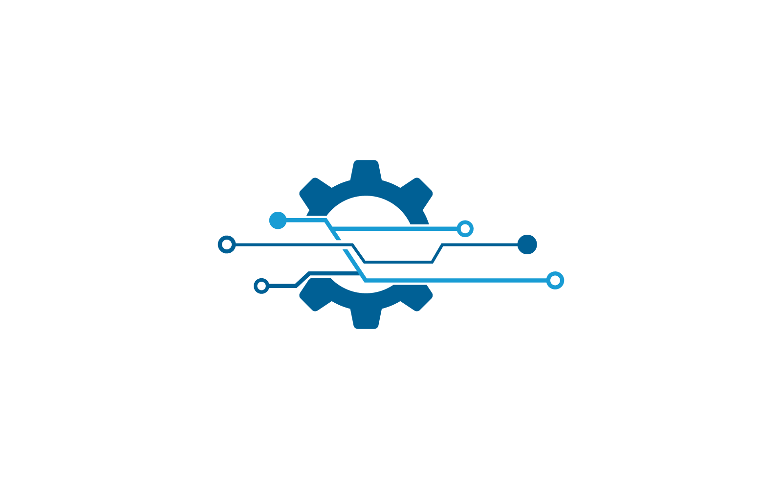 Circuit tech elements logo icon template - TemplateMonster