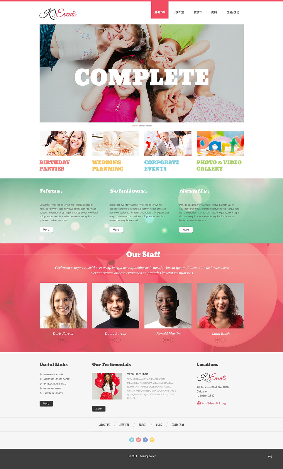 Event Planner Responsive WordPress Theme 49080