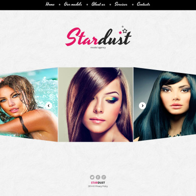 Model Agency Templates | TemplateMonster