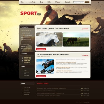 Horse Racing Templates | TemplateMonster
