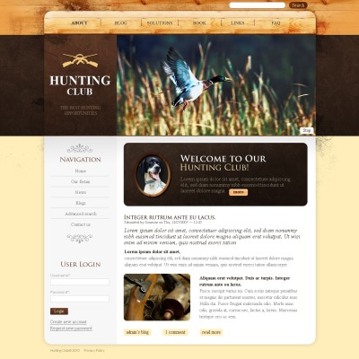 Hunting Templates | TemplateMonster
