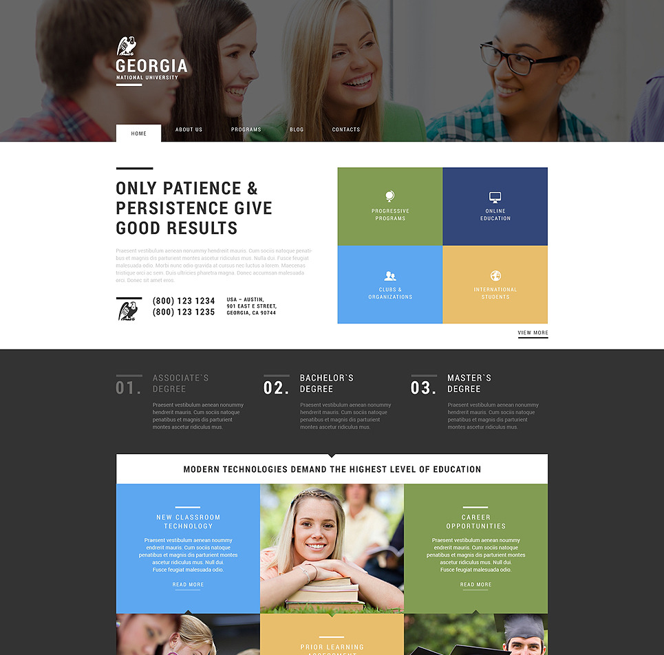 University WordPress Theme – Site Title