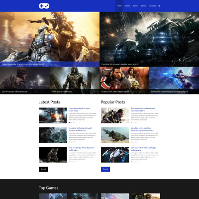 23+ Best Games Website Templates
