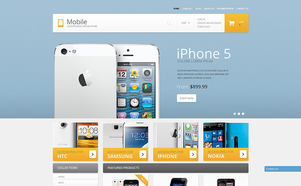 Mobile Phones Shopify Theme #51378