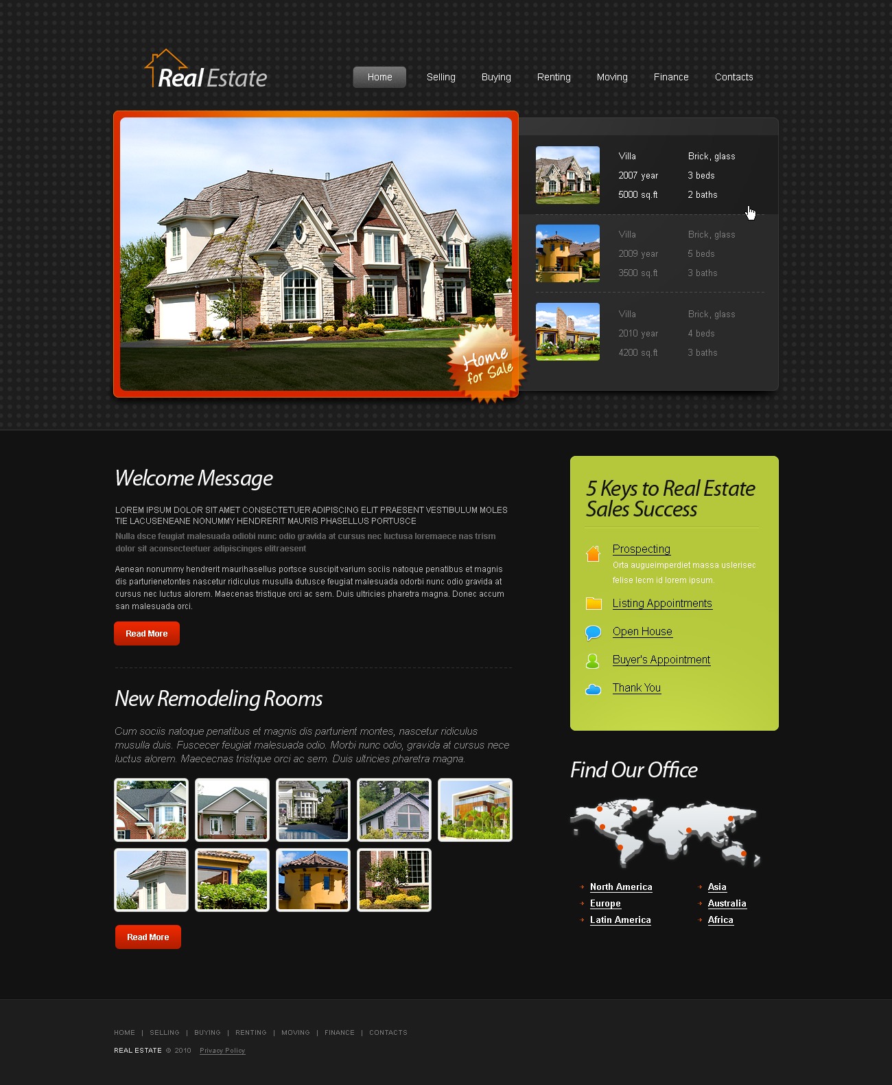 Free HTML5 Template - Real Estate Website Template Web №51487