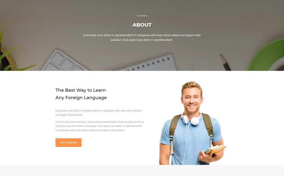 Free Website Template - Learning Center